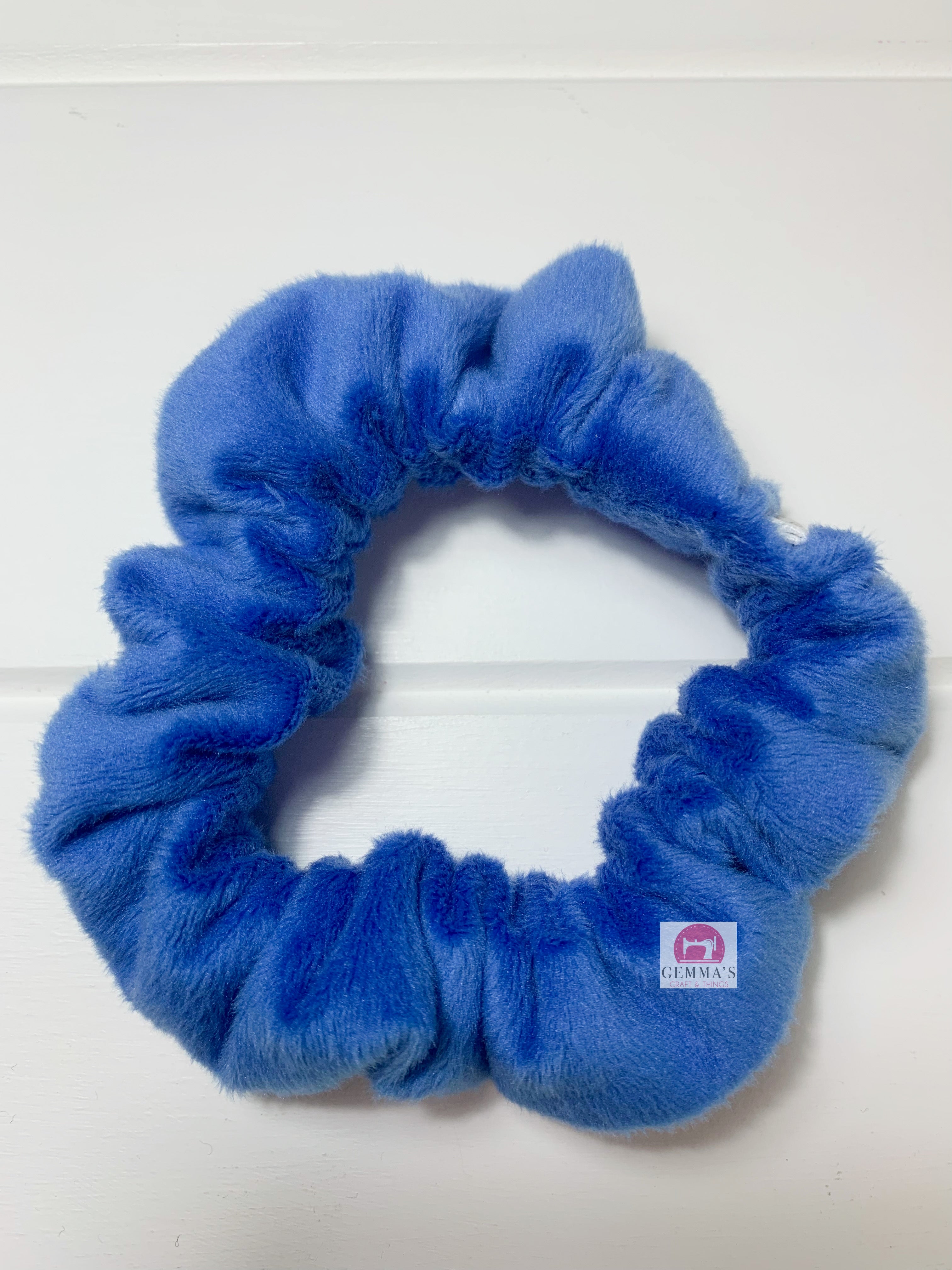 Royal Blue Minky Scrunchie – Gemma’s Craft and Things